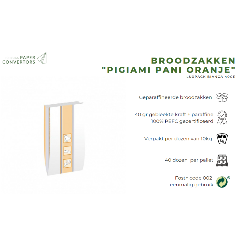 STRD broodzak 1 kg rond , “Pigiami pani oranje”